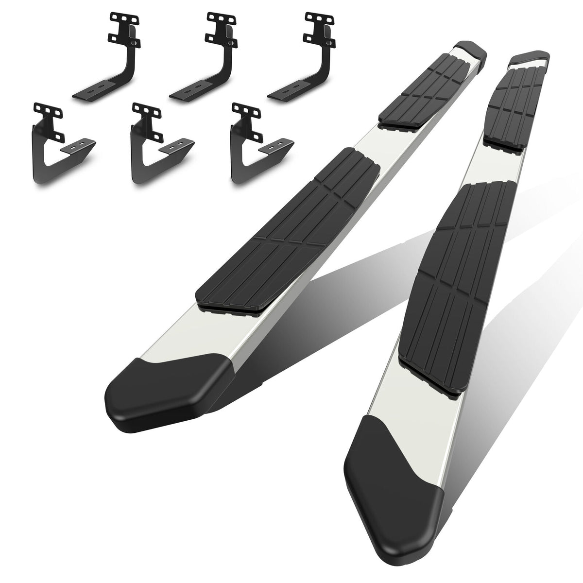 6" Running Boards Nerf Bar Side Steps For 2019-2024 Ram 1500 Crew Cab ...