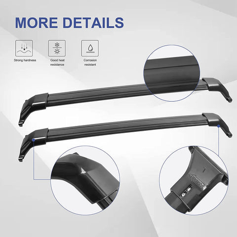 Roof Rack Cross Bar for 2017 2018 2019 GMC Acadia Cargo Racks Rooftop ...